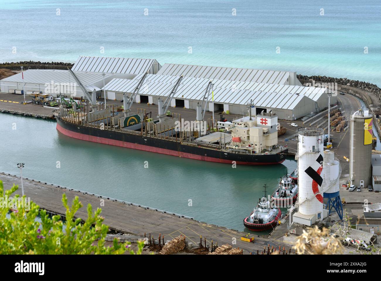 Napier, New Zealand - 2nd May 2024:Container ship Ken Ann in the Port ...