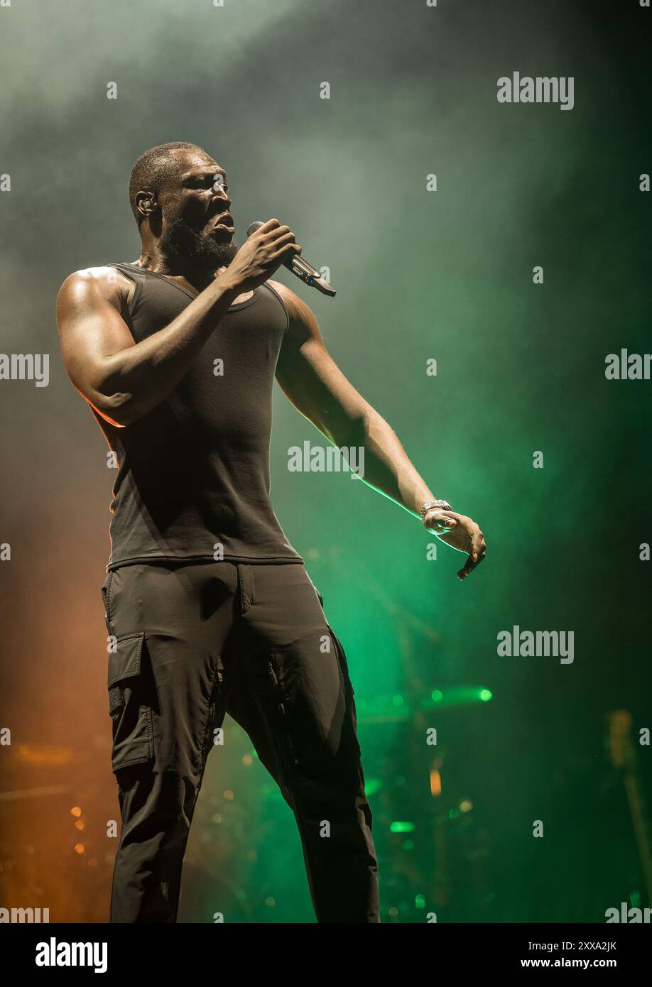 British rapper, singer and songwriter Stormzy headlining and closing ...