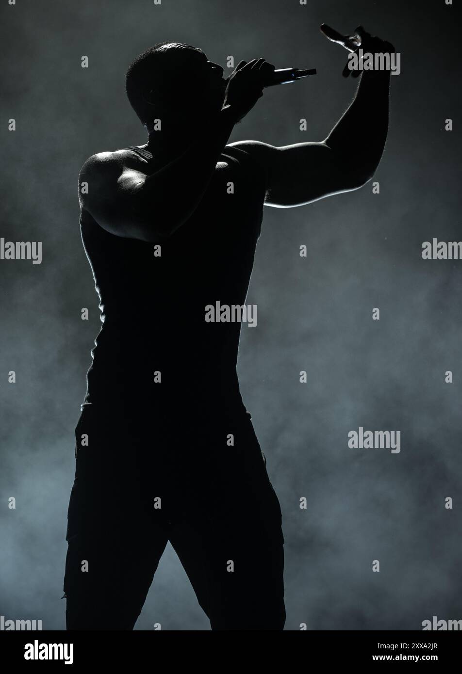 British rapper, singer and songwriter Stormzy headlining and closing ...