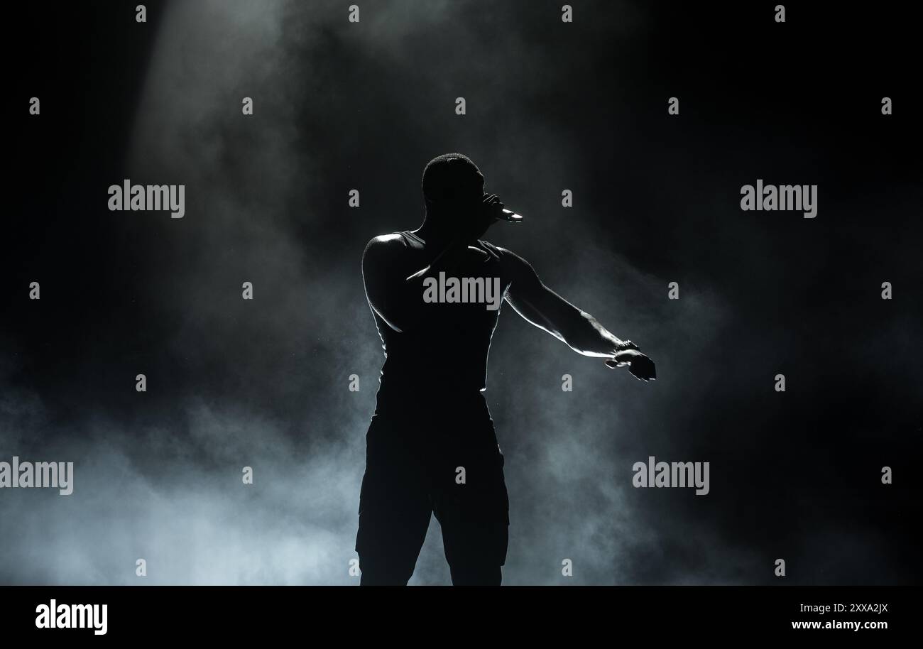 British rapper, singer and songwriter Stormzy headlining and closing ...