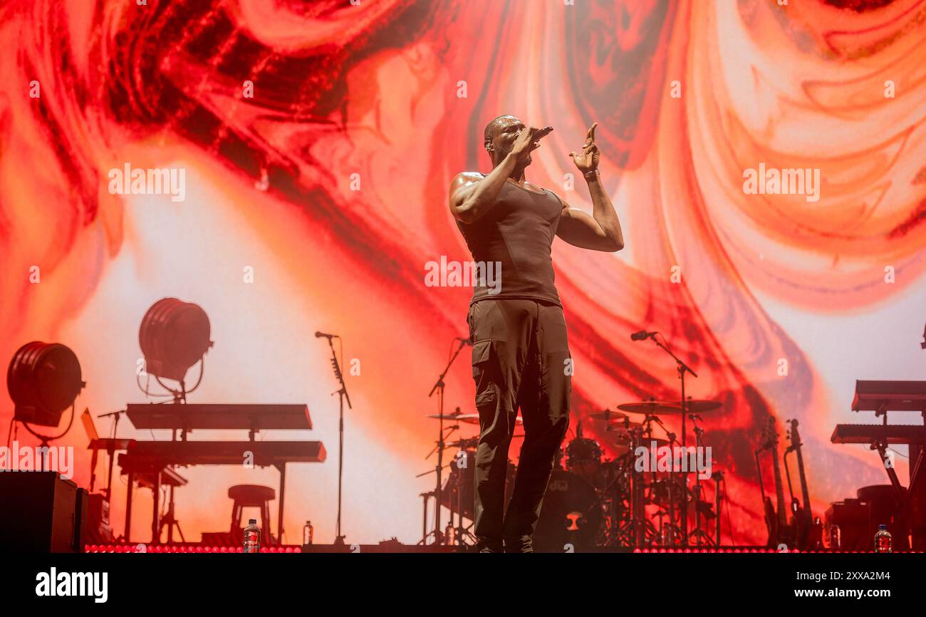 British rapper, singer and songwriter Stormzy headlining and closing ...