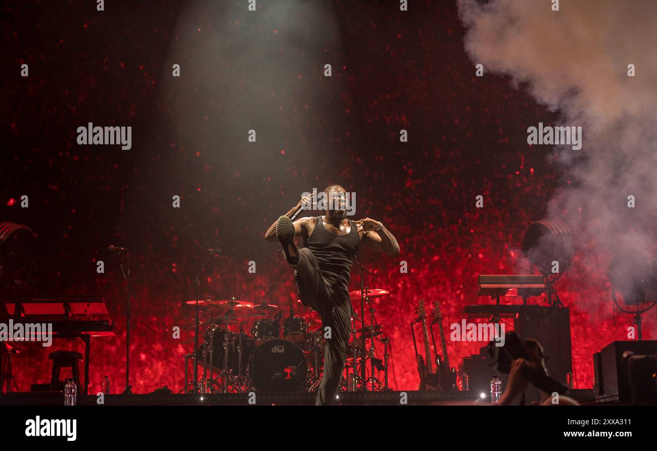 British rapper, singer and songwriter Stormzy headlining and closing ...