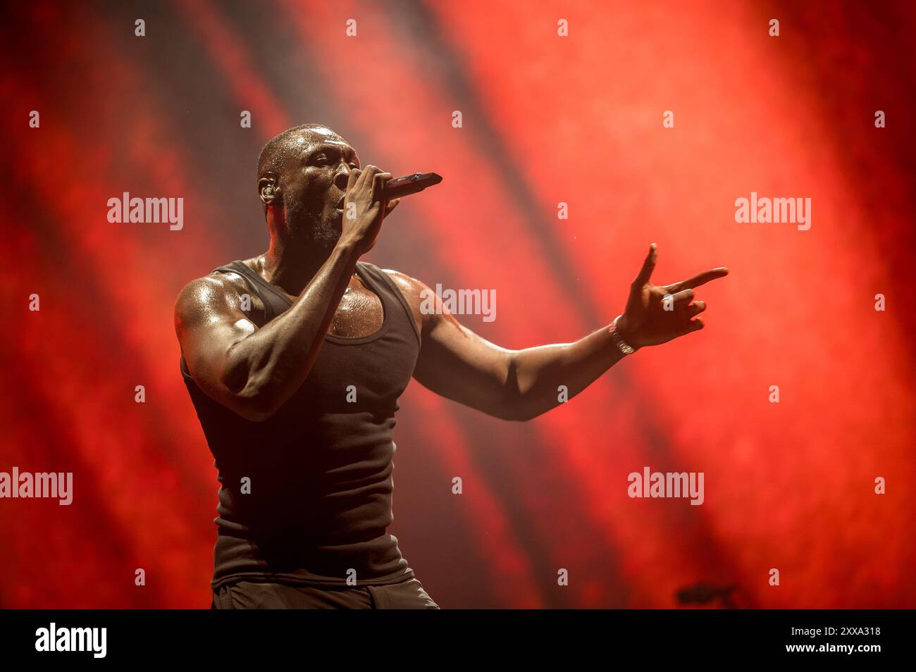 British rapper, singer and songwriter Stormzy headlining and closing ...