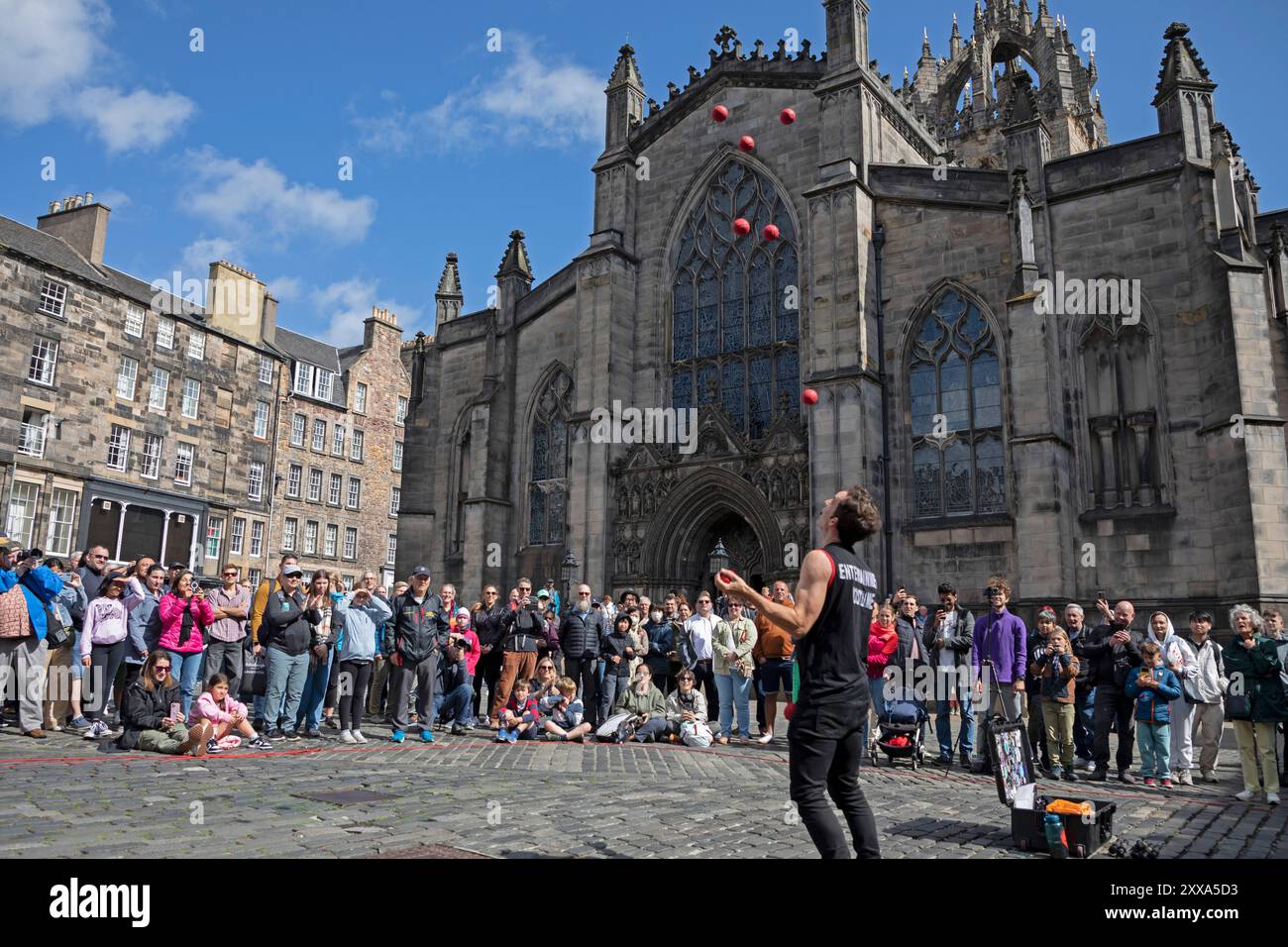 Edinburgh, Scotland, UK. 22 August 2024. Weather cloudy with sunny ...