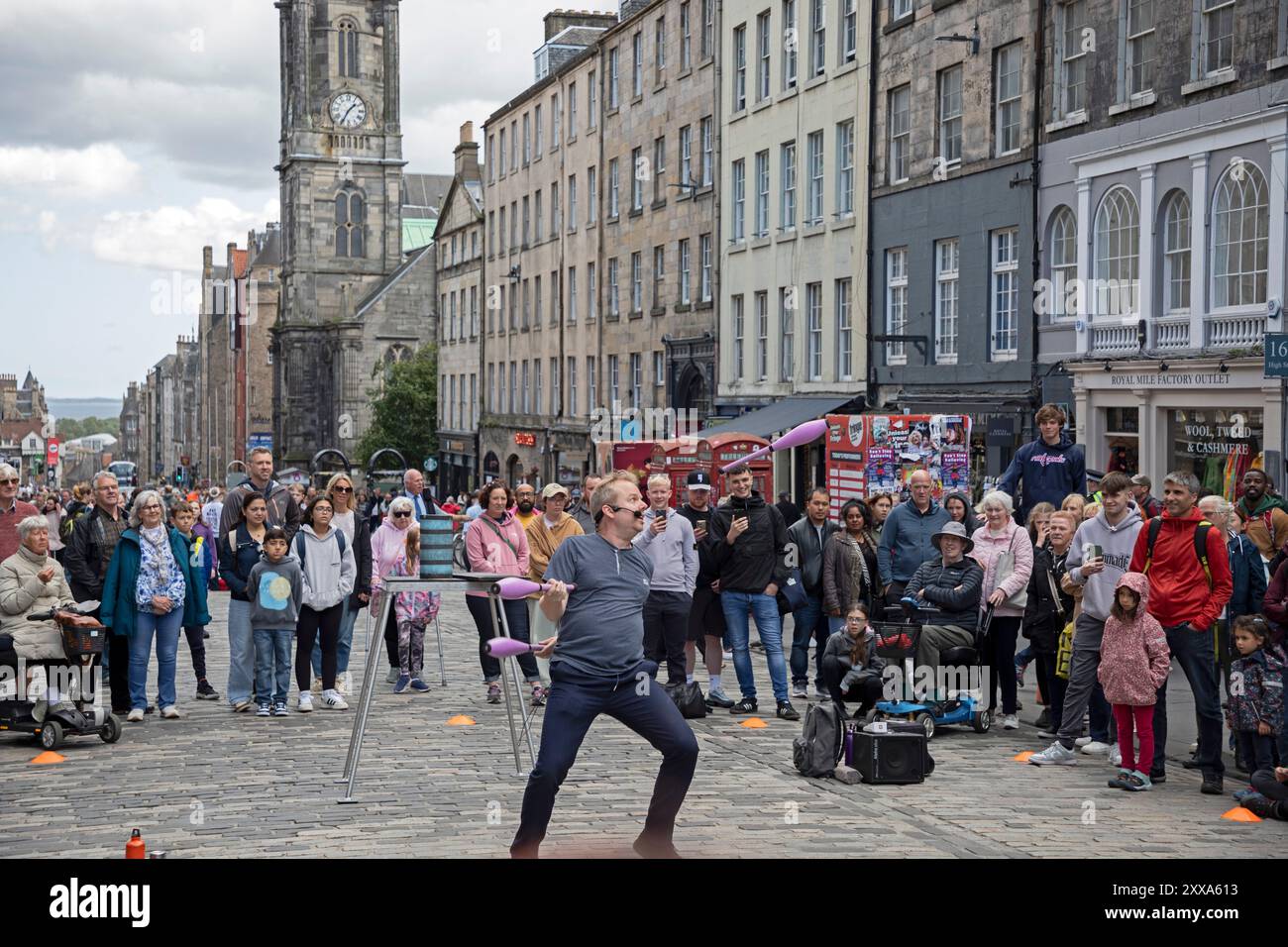 Edinburgh, Scotland, UK. 22 August 2024. Weather cloudy with sunny ...