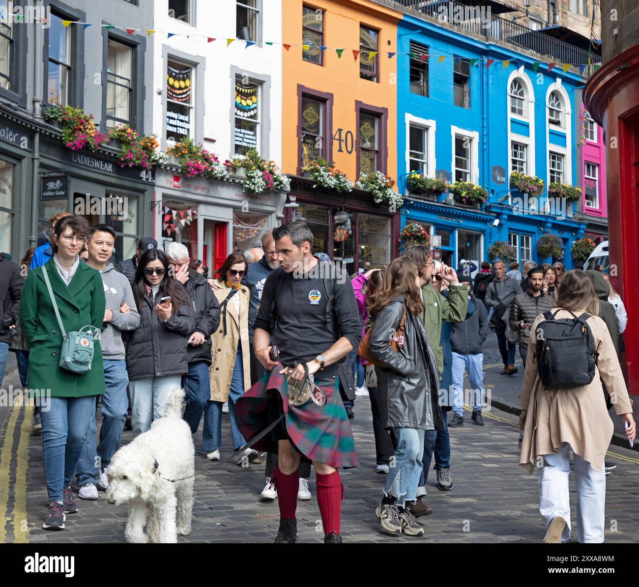 Edinburgh, Scotland, UK. 22 August 2024. Weather cloudy with sunny ...