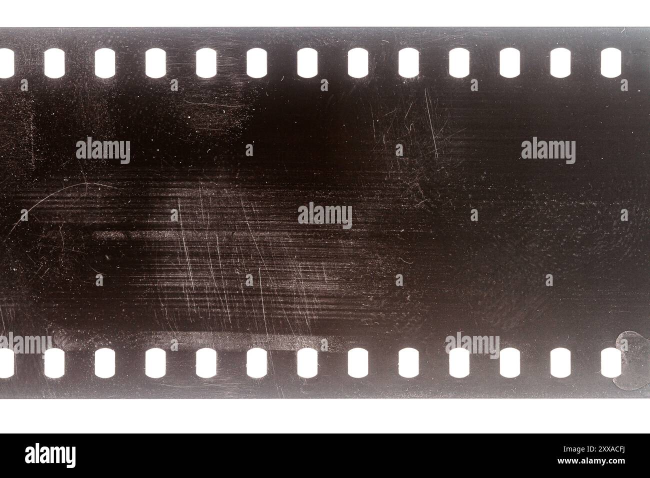 Dusty and grungy 35mm film texture or surface. Perforated scratched ...