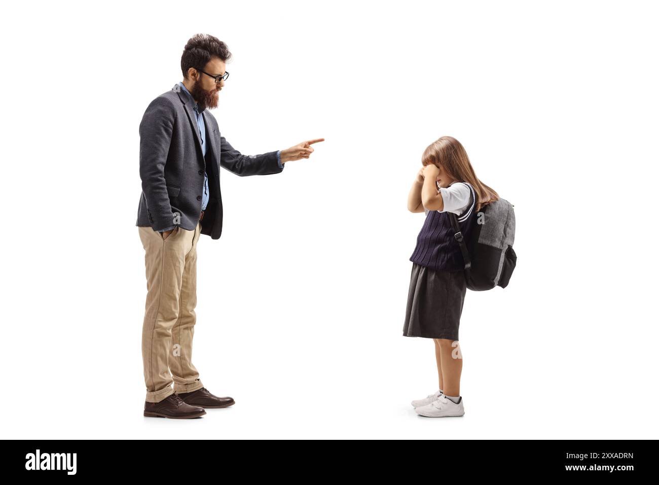 Teacher scolding student hi-res stock photography and images - Alamy