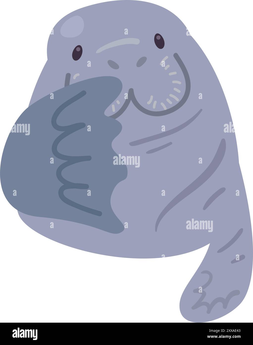 manatee sea animal cartoon Stock Vector Image & Art - Alamy