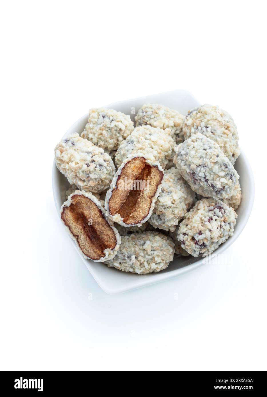 Mini chinese cookies isolated on white background Stock Photo - Alamy