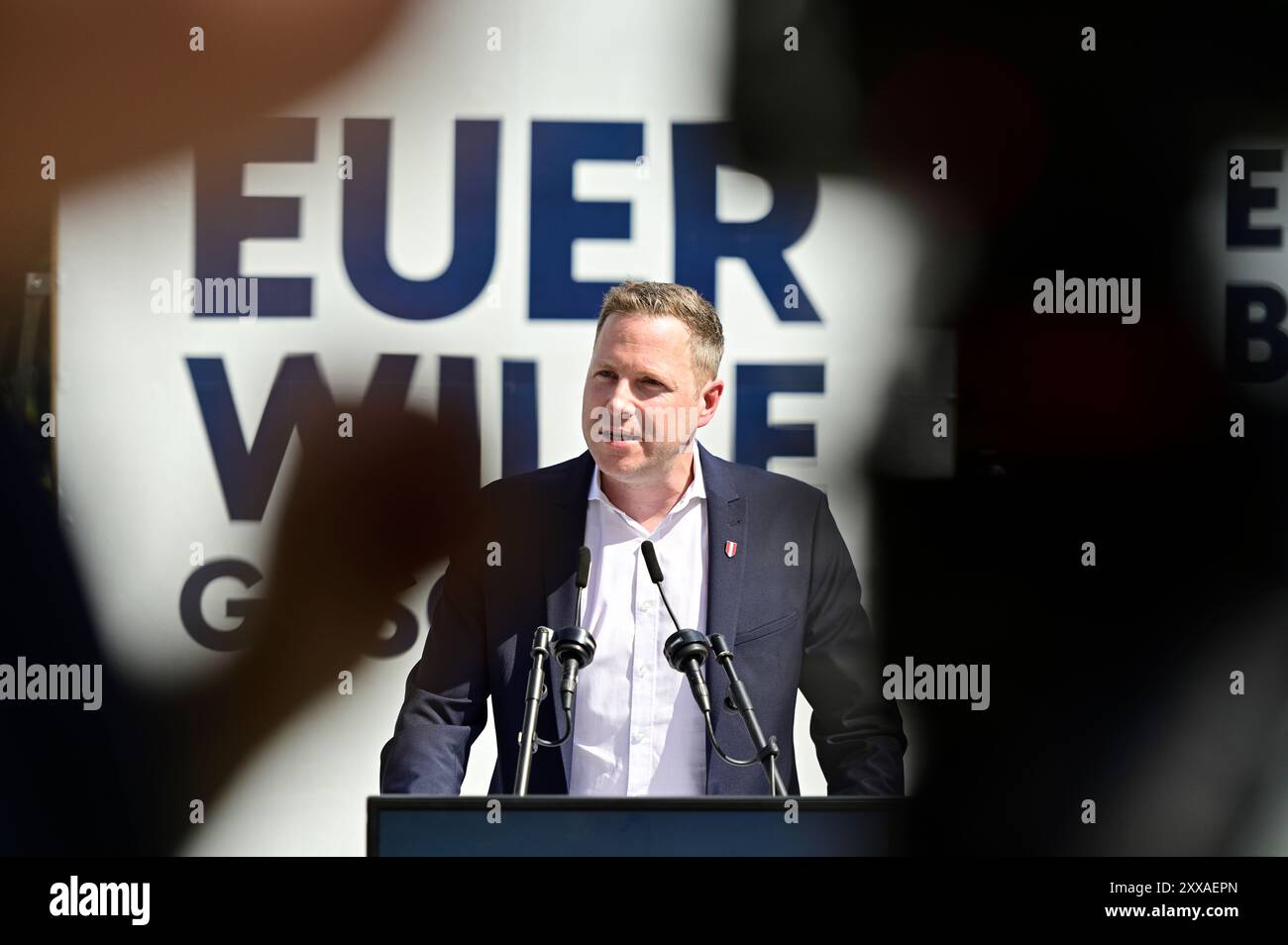 Vienna, Austria. 23rd Aug, 2024. The FPÖ (Freedom Party of Austria ...