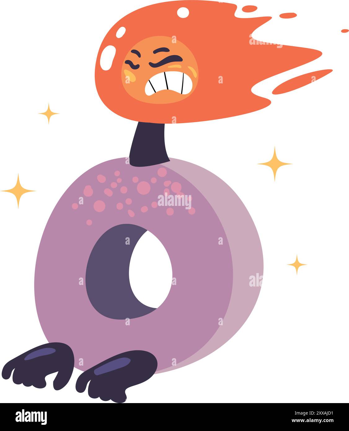 birthday candle number zero Stock Vector Image & Art - Alamy