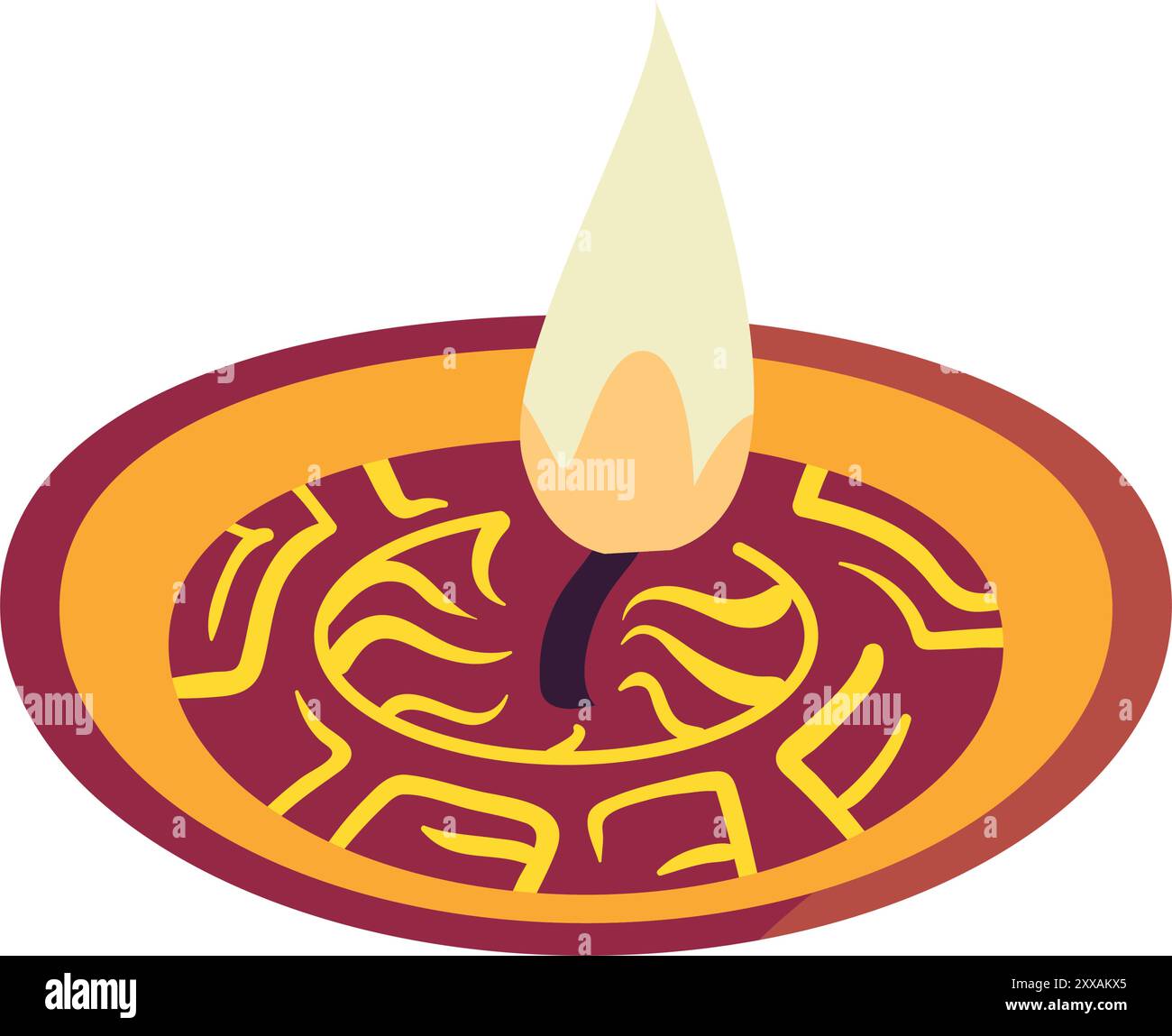 hindu diwali diya lamp Stock Vector Image & Art - Alamy