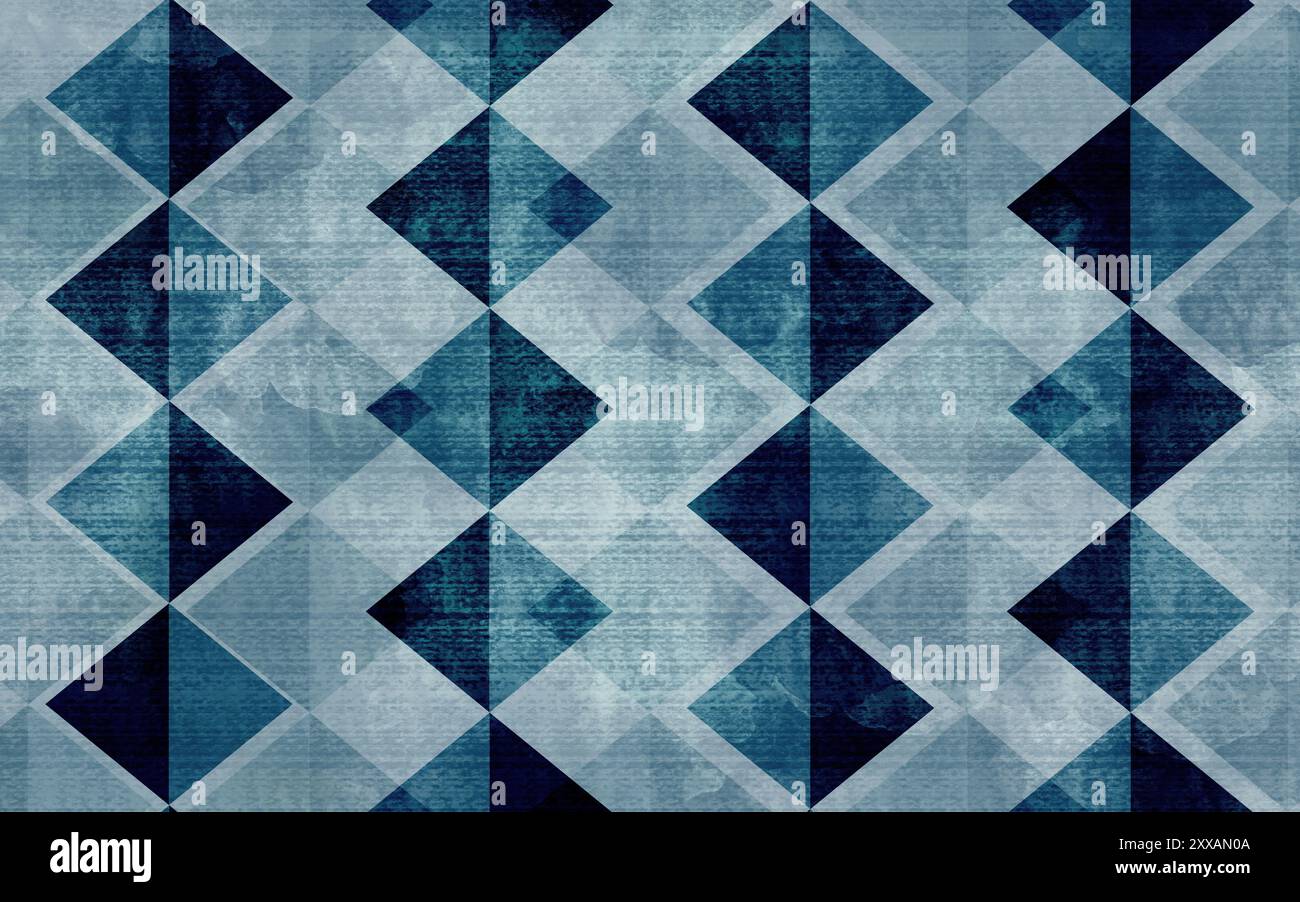 3d pattern wallpaper. blue triangles illustration texture background ...