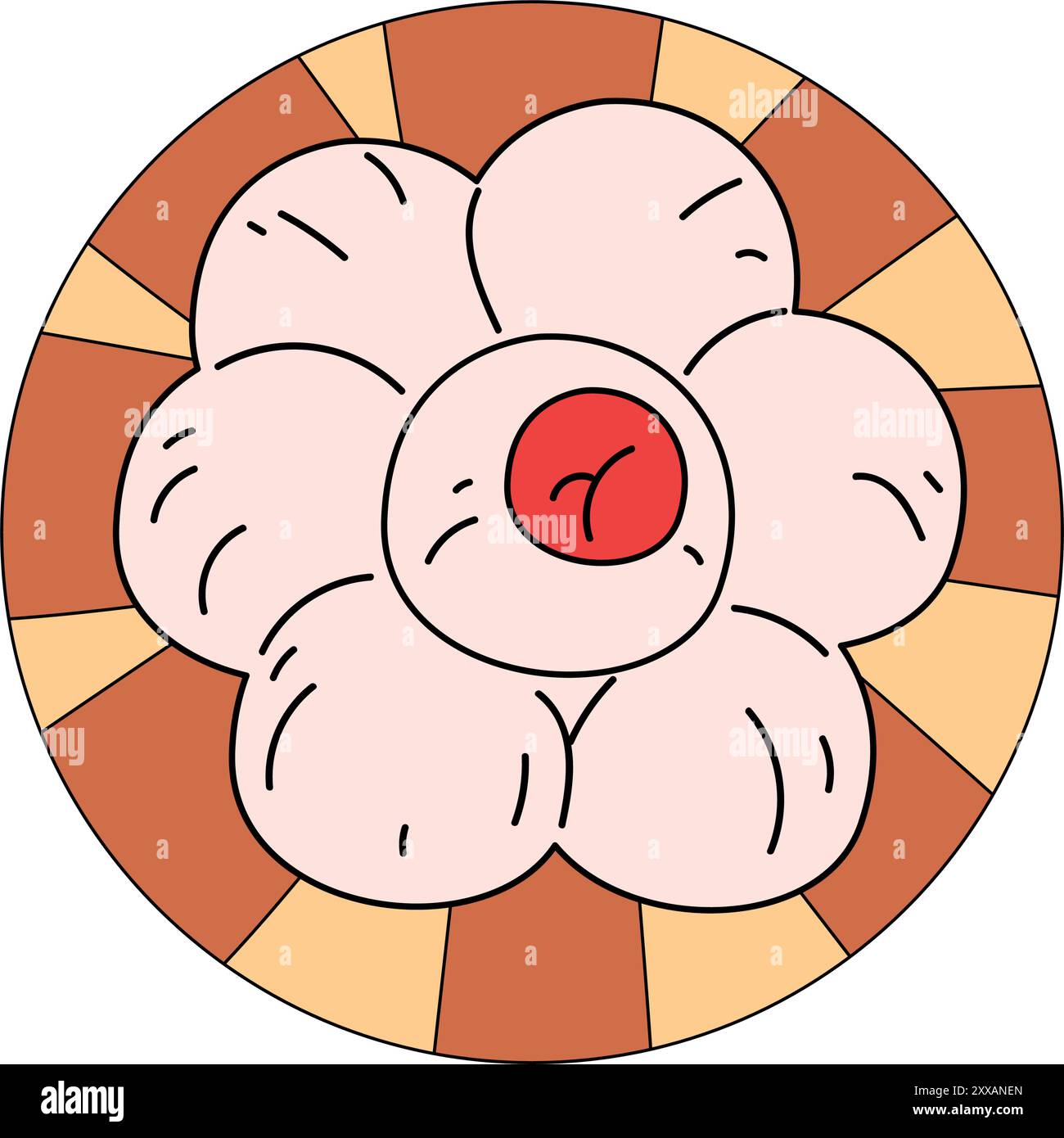 indian dessert stuffed rasgulla Stock Vector Image & Art - Alamy