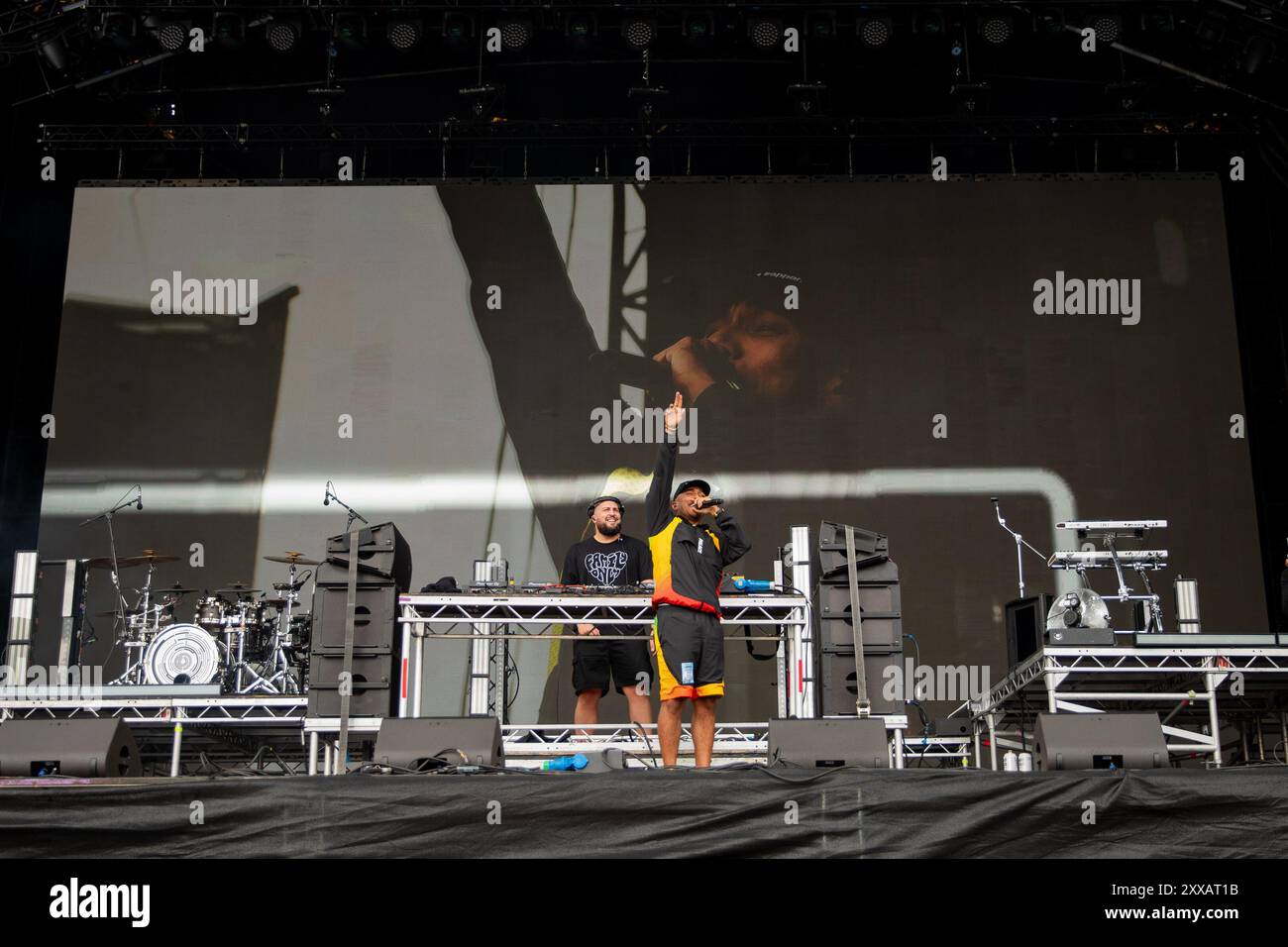 Leeds, England, 23rd August, 2024. Bru-C playing the Main Stage at ...