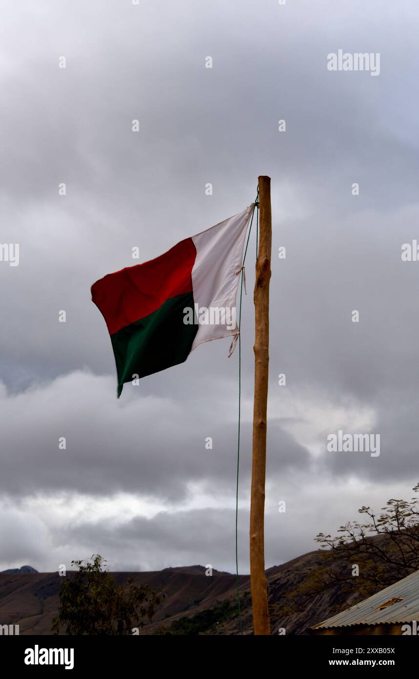 Flag of Madagascar Stock Photo - Alamy