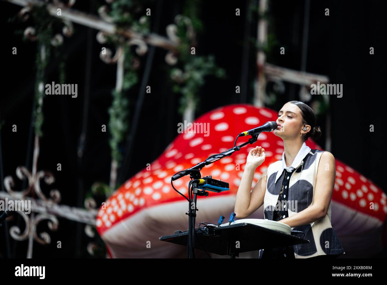 Claire Pommet, known as Pomme, performs live on the first day of the ...