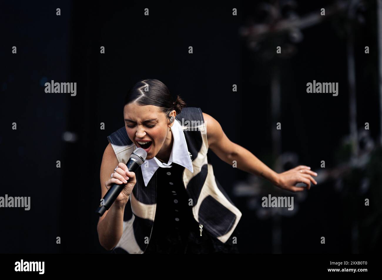 Claire Pommet, known as Pomme, performs live on the first day of the ...
