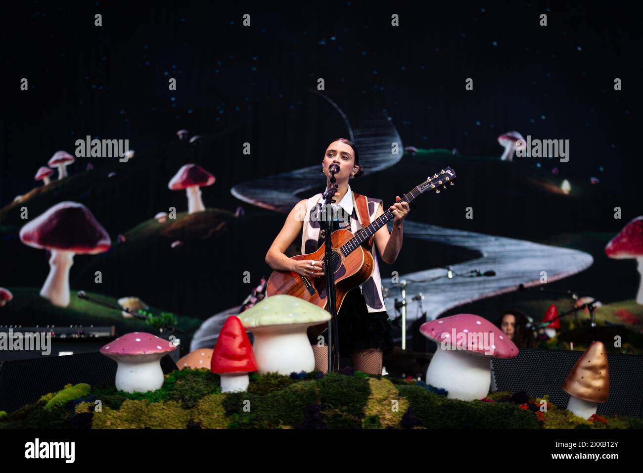 Claire Pommet, known as Pomme, performs live on the first day of the ...