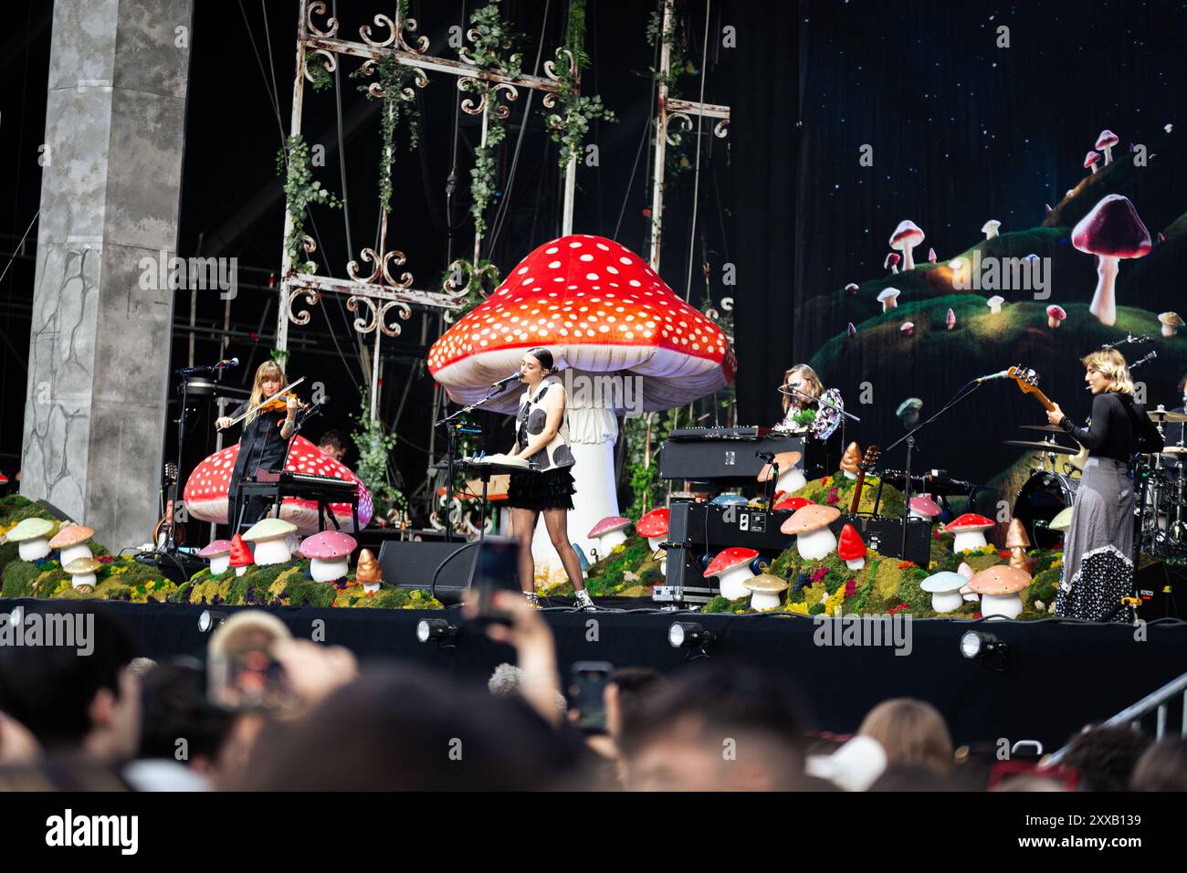 Claire Pommet, known as Pomme, performs live on the first day of the ...