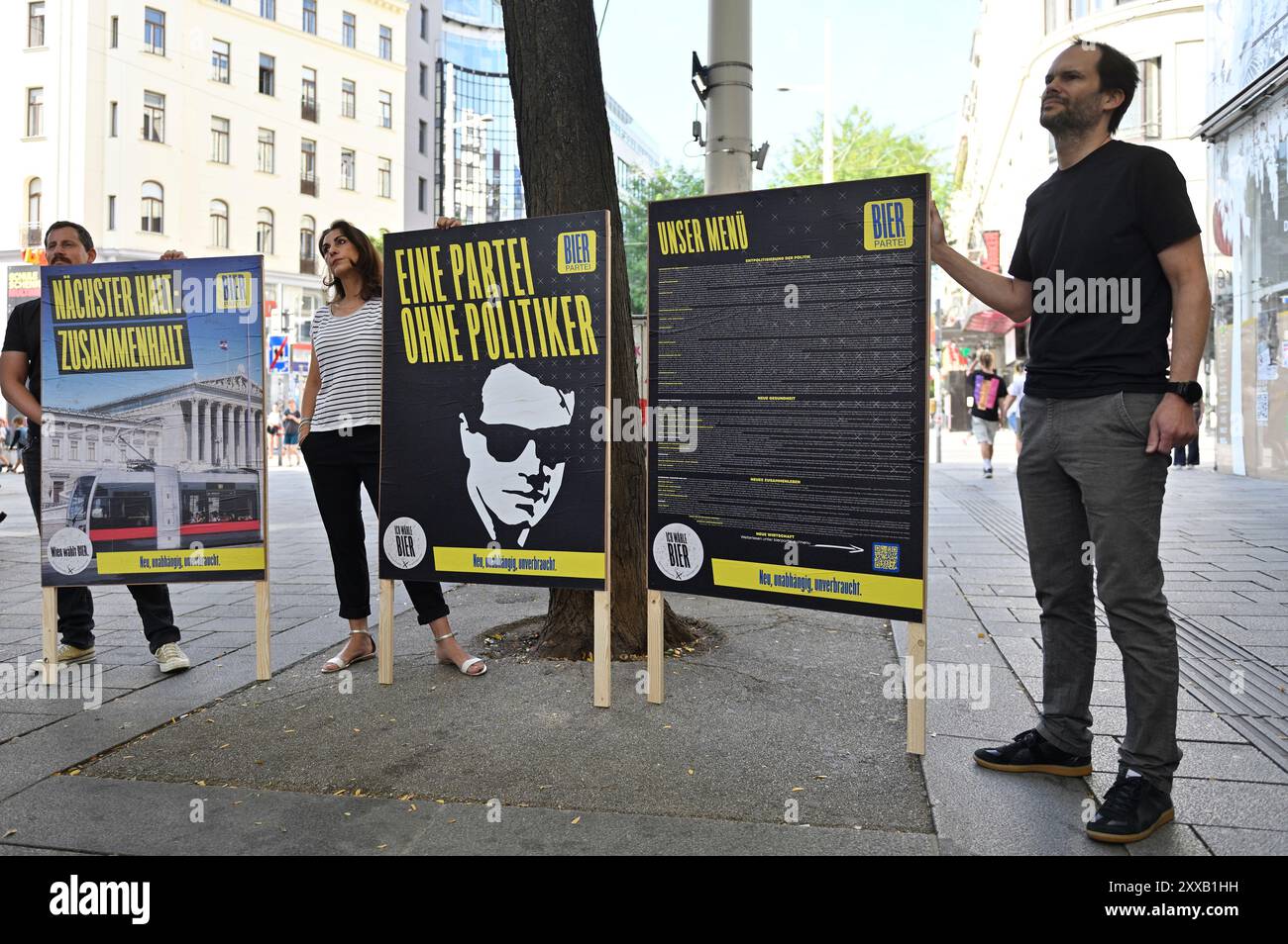Vienna, Austria. 23rd Aug, 2024. The Beer Party with Dominik Wlazny ...