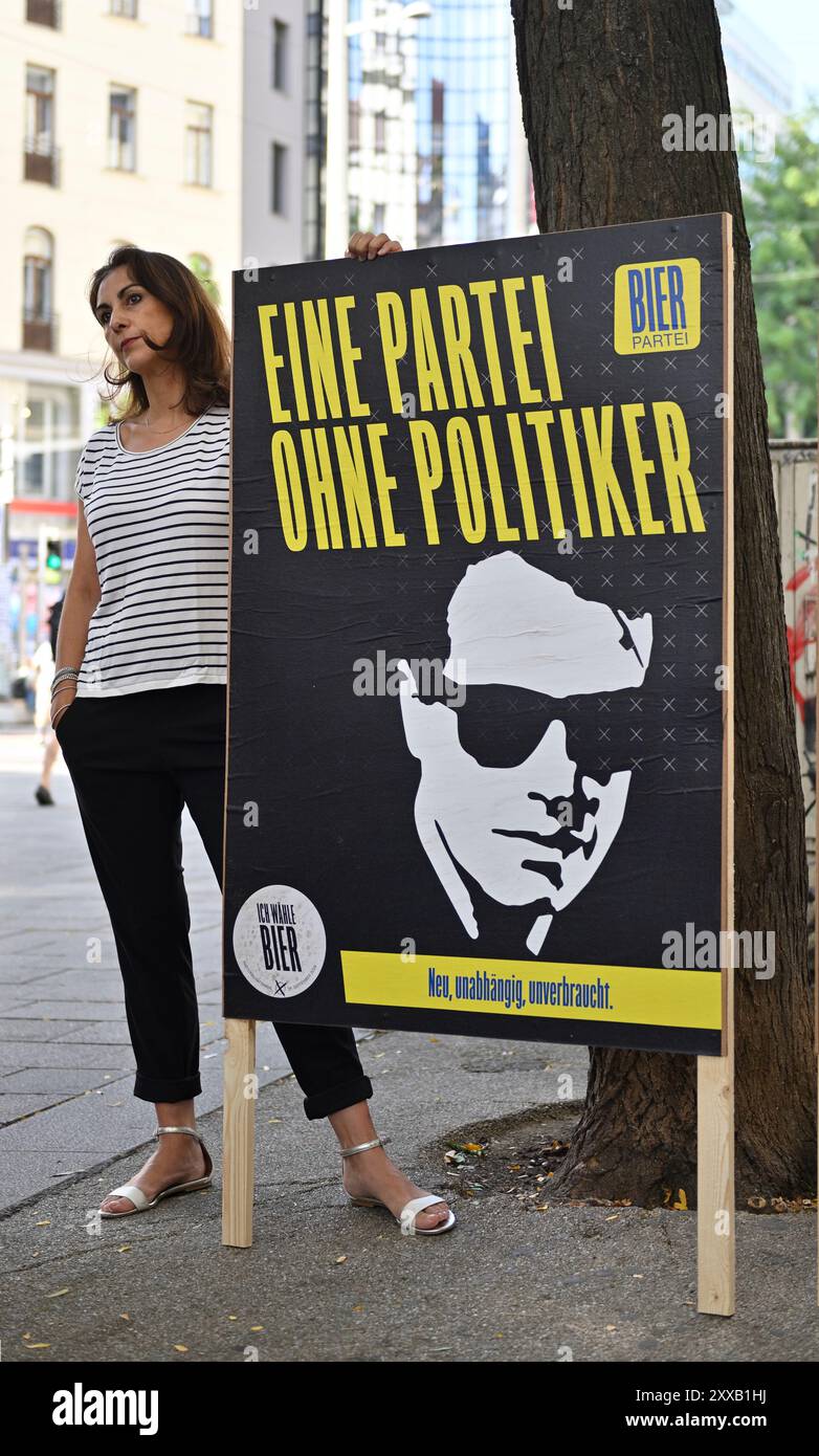 Vienna, Austria. 23rd Aug, 2024. The Beer Party with Dominik Wlazny ...