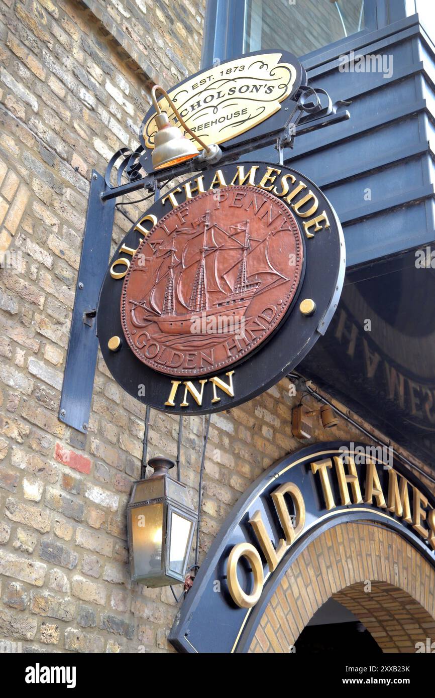 The Old Thameside Inn, Nicholson's Pub, riverside pub located on the ...