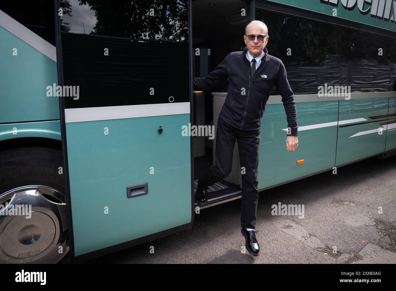 Status Quo's Francis Rossi arrives ahead of performing at Vivary Park ...