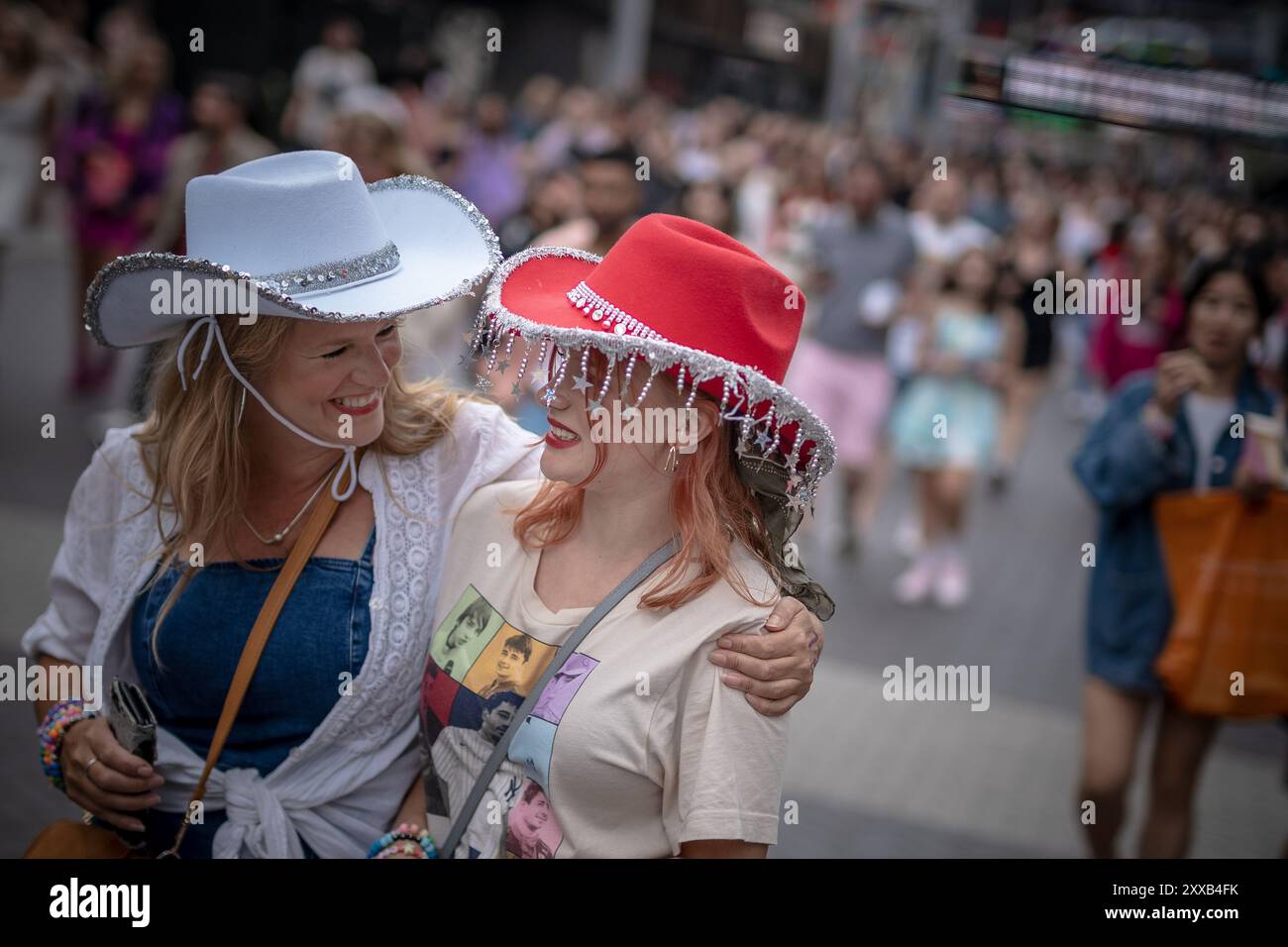 Taylor Swift superfans or ‘Swifties’ arrive at Wembley in London for ...