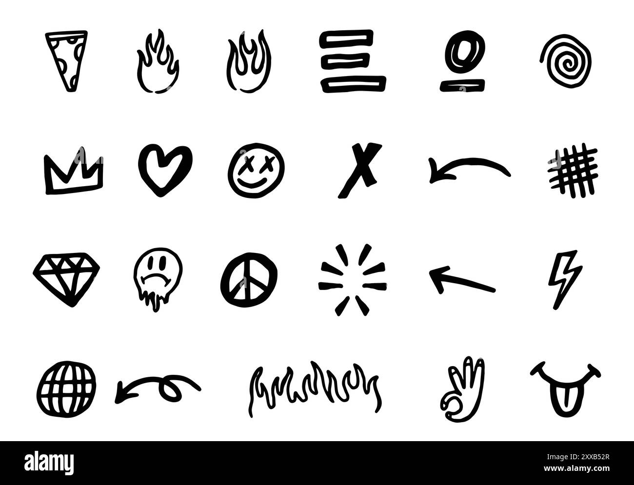 Yummy food face Stock Vector Images - Alamy