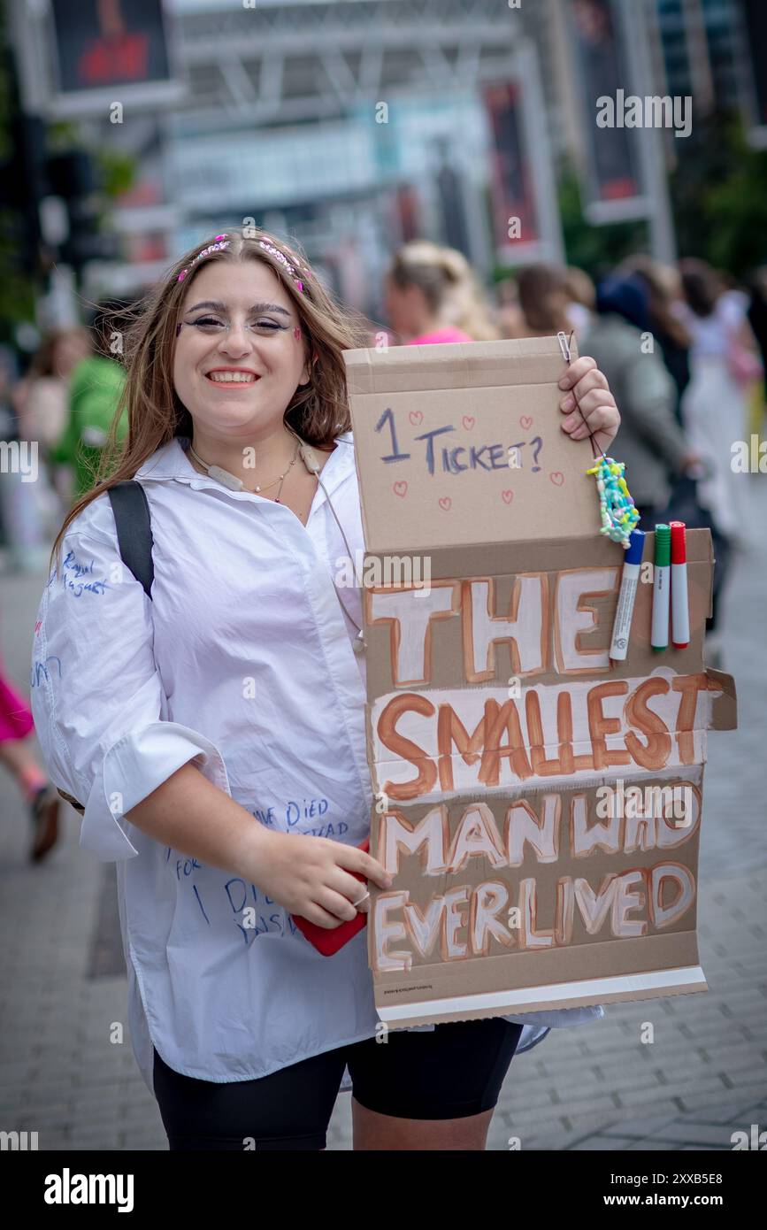 Taylor Swift superfans or ‘Swifties’ arrive at Wembley in London for ...