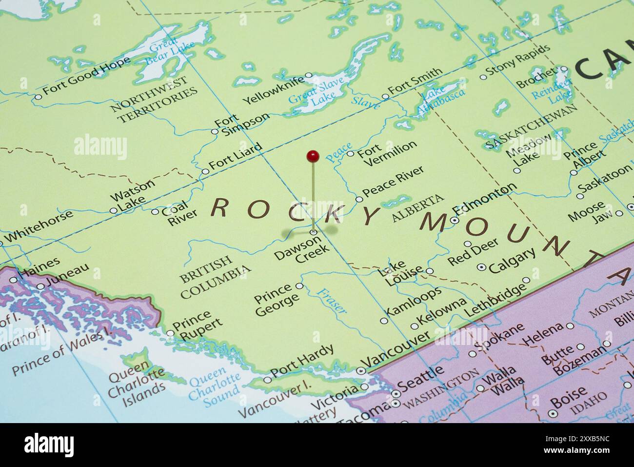 Map of dawson city hi-res stock photography and images - Alamy