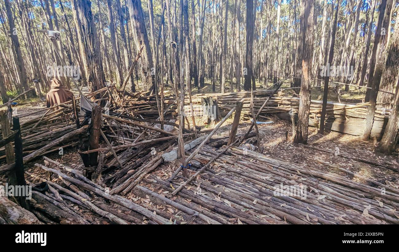 Victorian Rural Country Bush Camp in Australia Stock Photo - Alamy