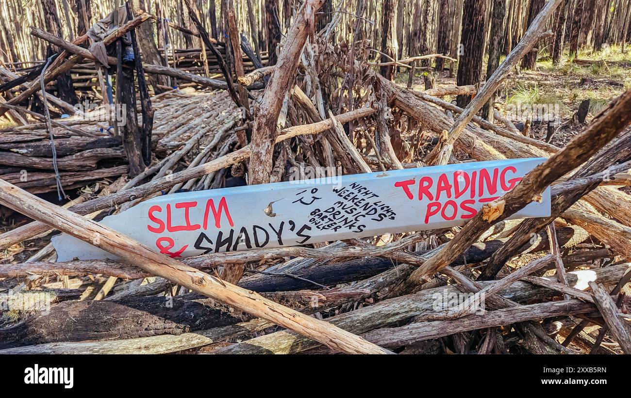 Victorian Rural Country Bush Camp in Australia Stock Photo - Alamy