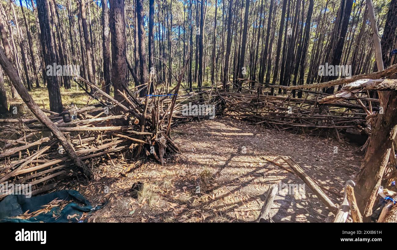 Victorian Rural Country Bush Camp in Australia Stock Photo - Alamy