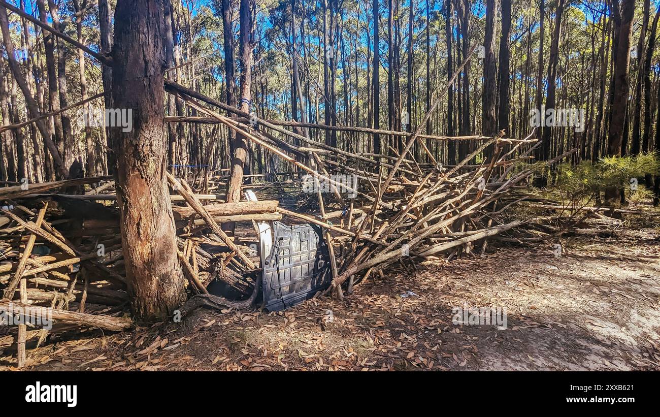 Victorian Rural Country Bush Camp in Australia Stock Photo - Alamy