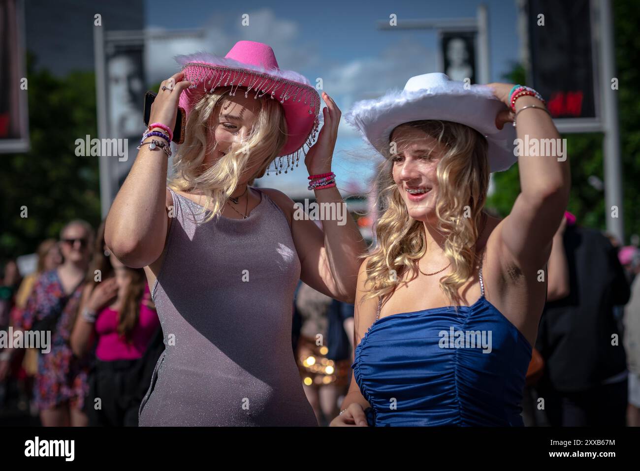Taylor Swift superfans or ‘Swifties’ arrive at Wembley in London for ...