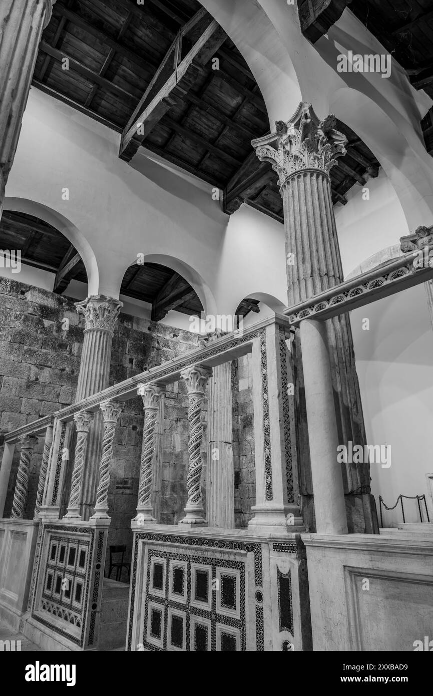 The church of San Pietro in Albe stands on the hill of San Pietro, one ...