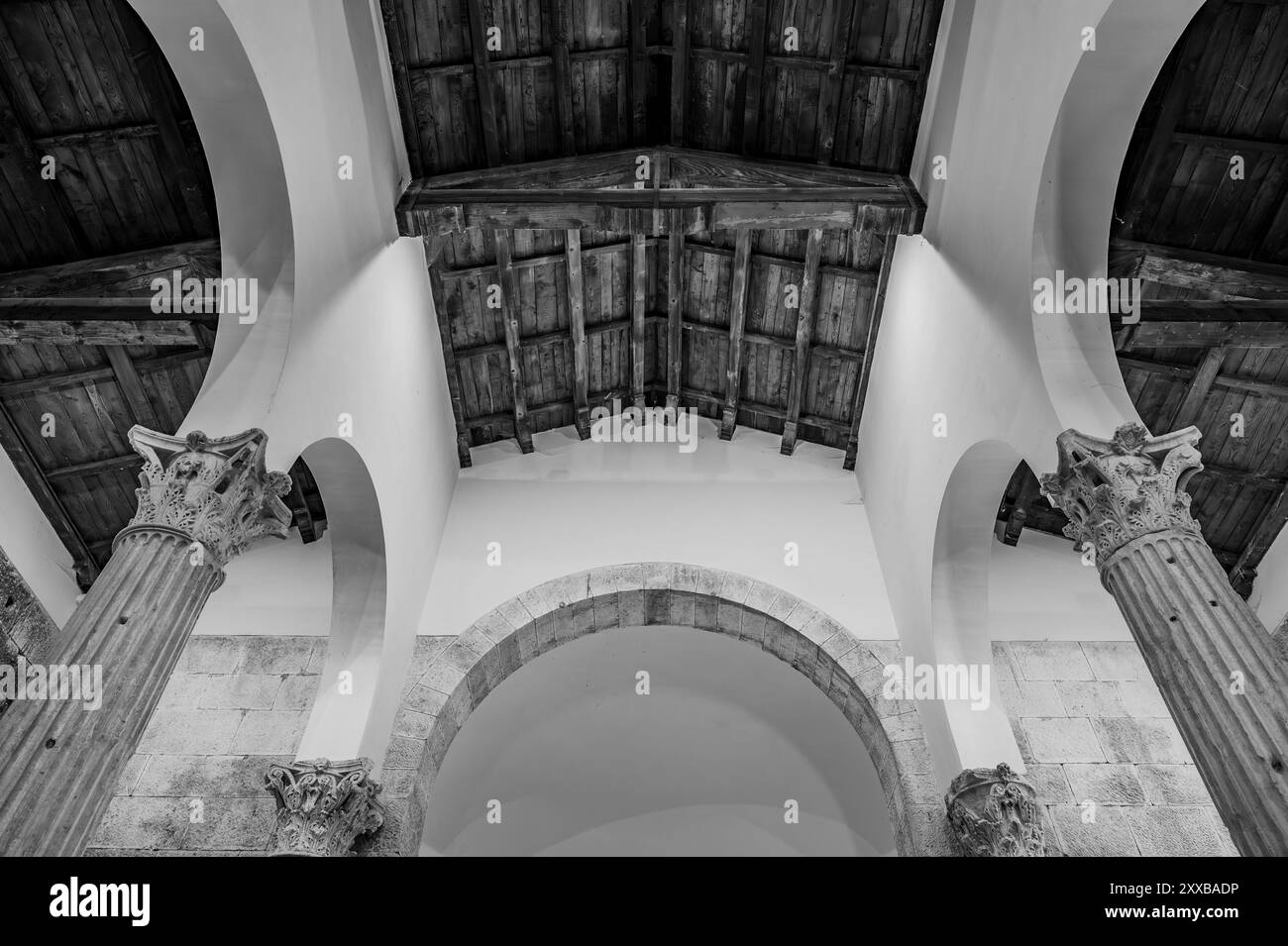 The church of San Pietro in Albe stands on the hill of San Pietro, one ...