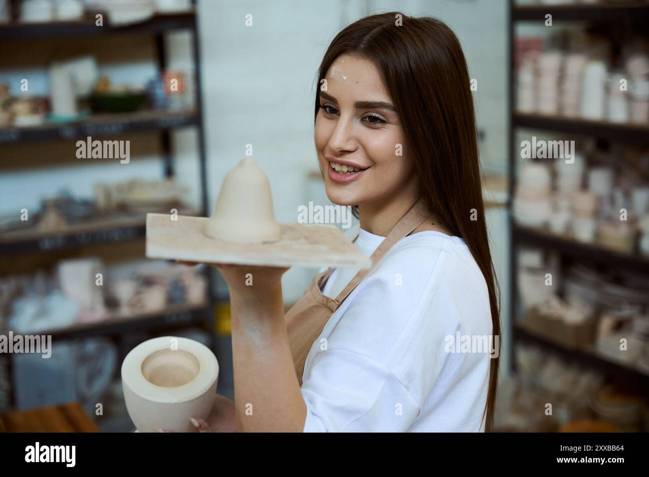 Female artist creating handicraft ceramics for hobby Stock Photo - Alamy