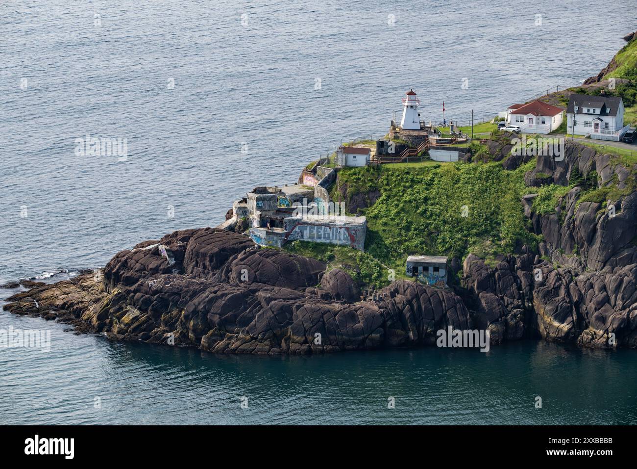 Fort Amherst, the Narrows, St. John's harbor entry, Newfoundland Stock ...