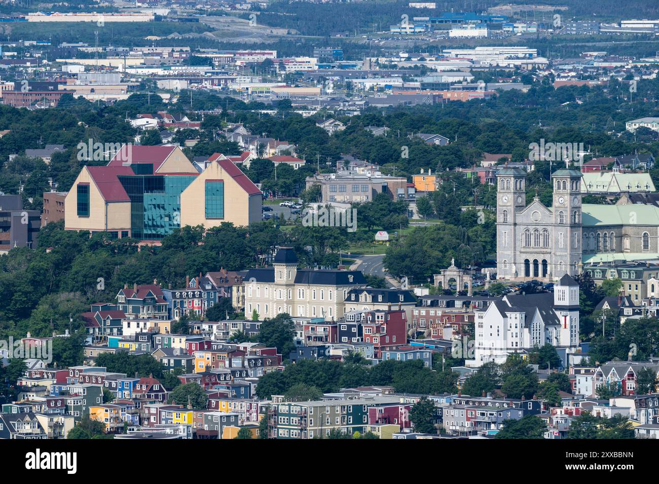 View of downtown St. John’s, Newfoundland, showing The Rooms ...