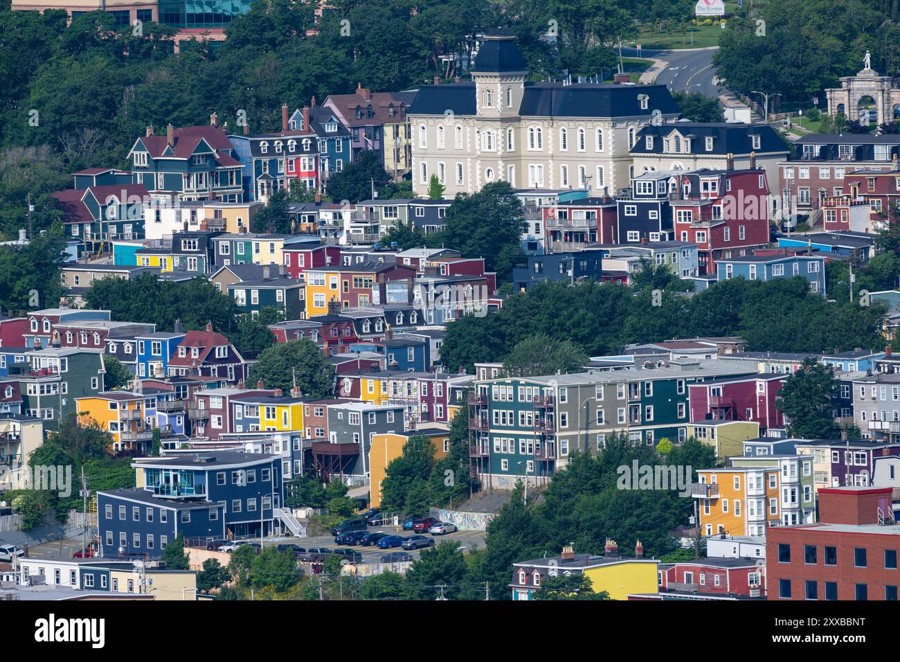 View of downtown St. John’s, Newfoundland, showing The Rooms ...