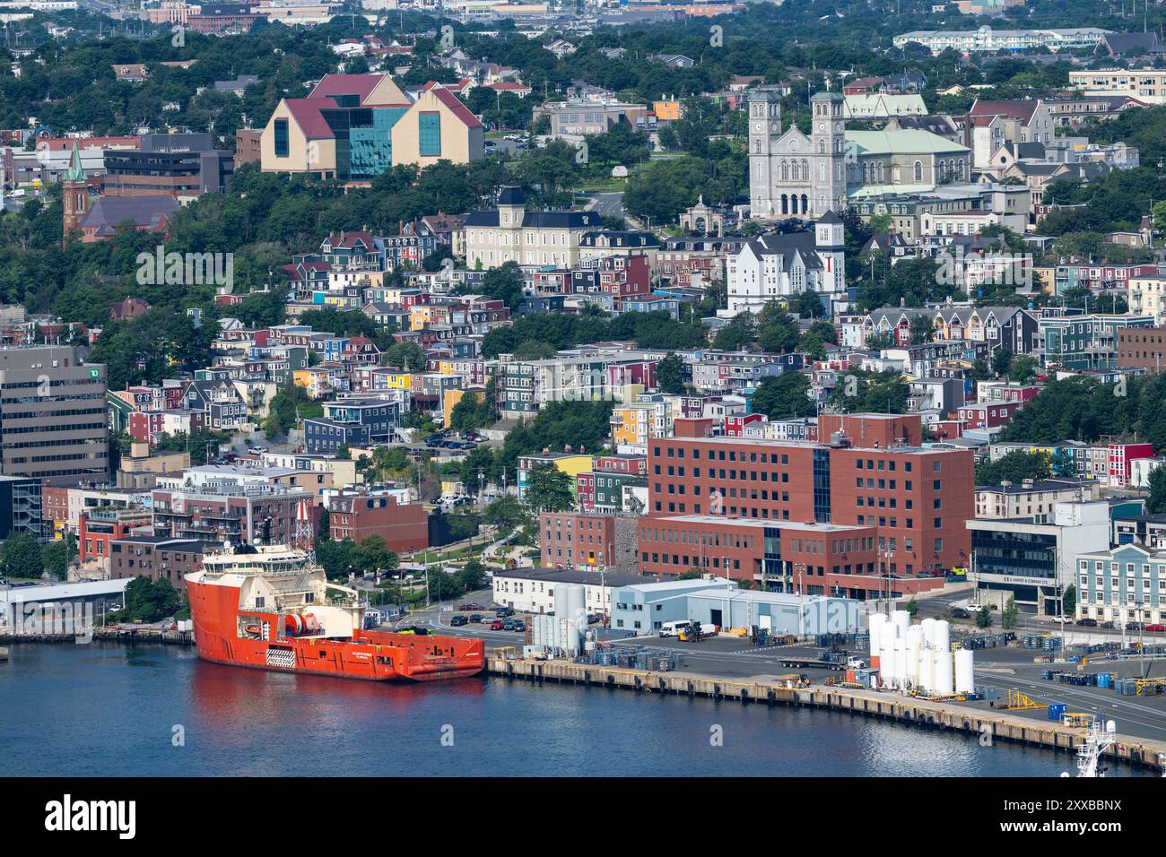 View of downtown St. John’s, Newfoundland, showing The Rooms ...