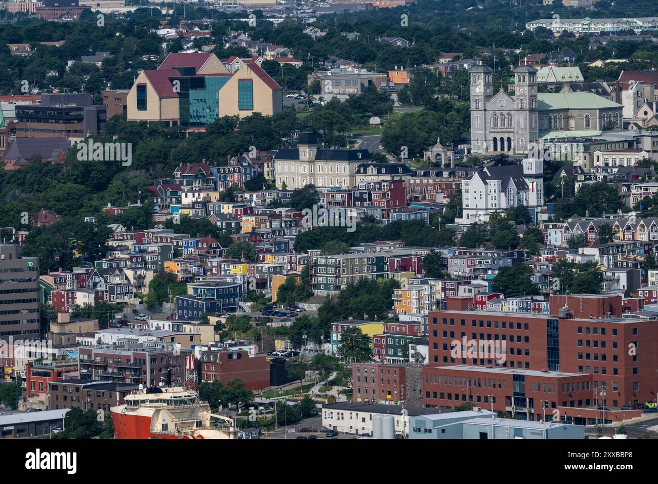 View of downtown St. John’s, Newfoundland, showing The Rooms ...