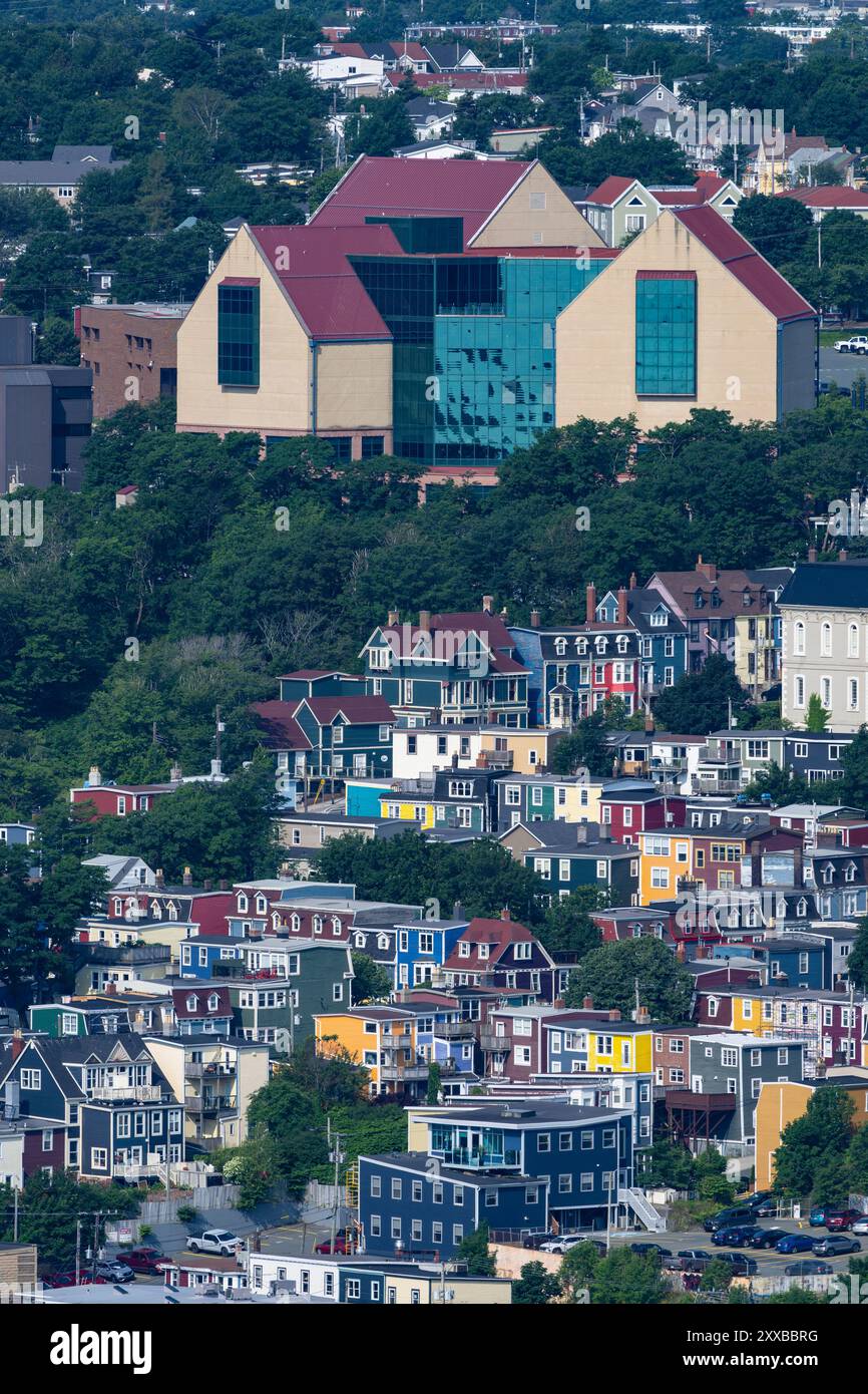 View of downtown St. John’s, Newfoundland, showing The Rooms ...
