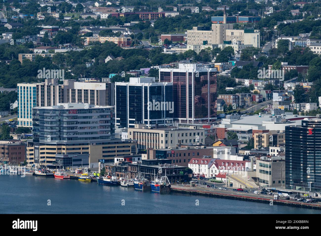 View of downtown St. John’s, Newfoundland, showing The Rooms ...