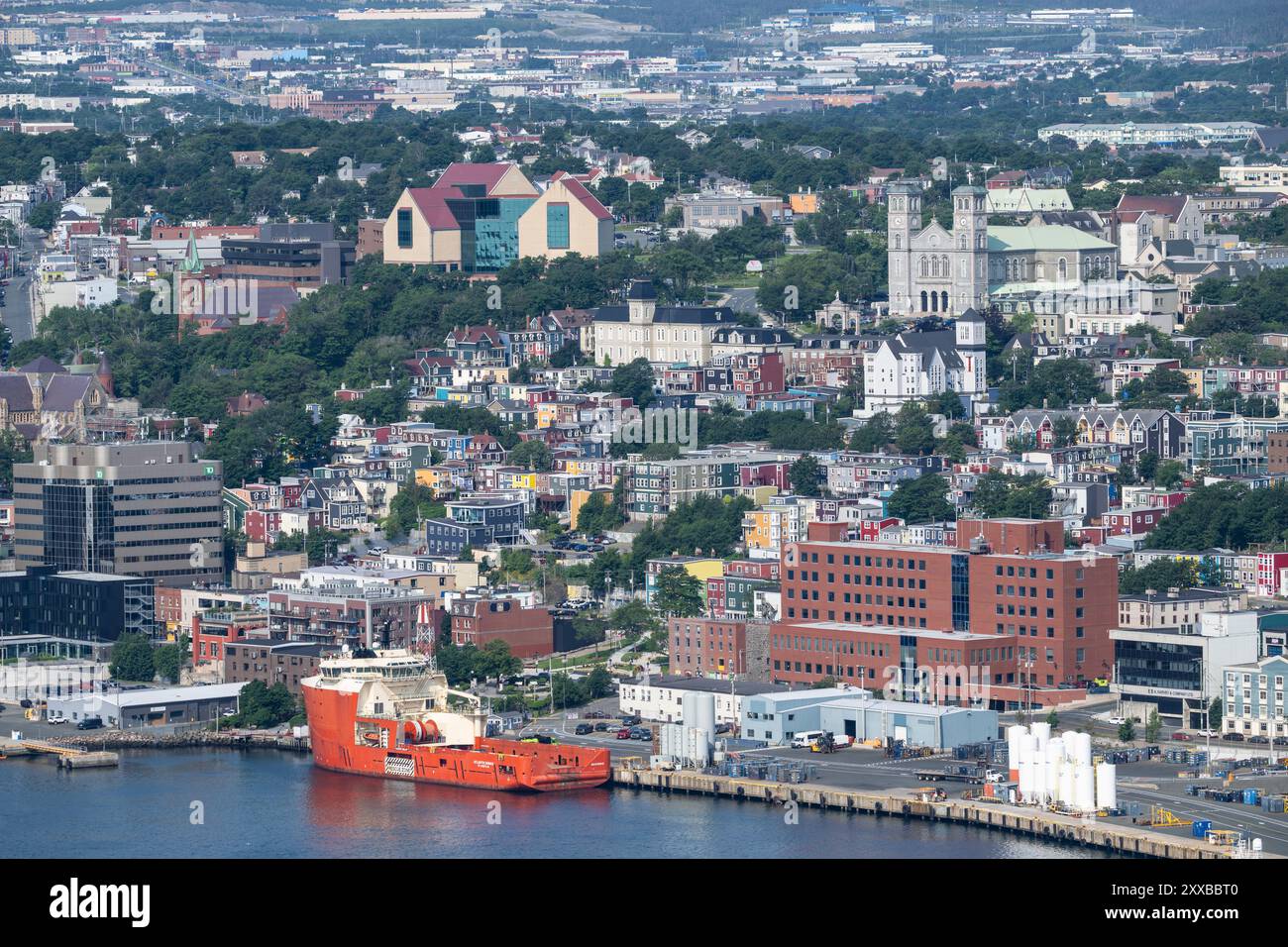 View of downtown St. John’s, Newfoundland, showing The Rooms ...