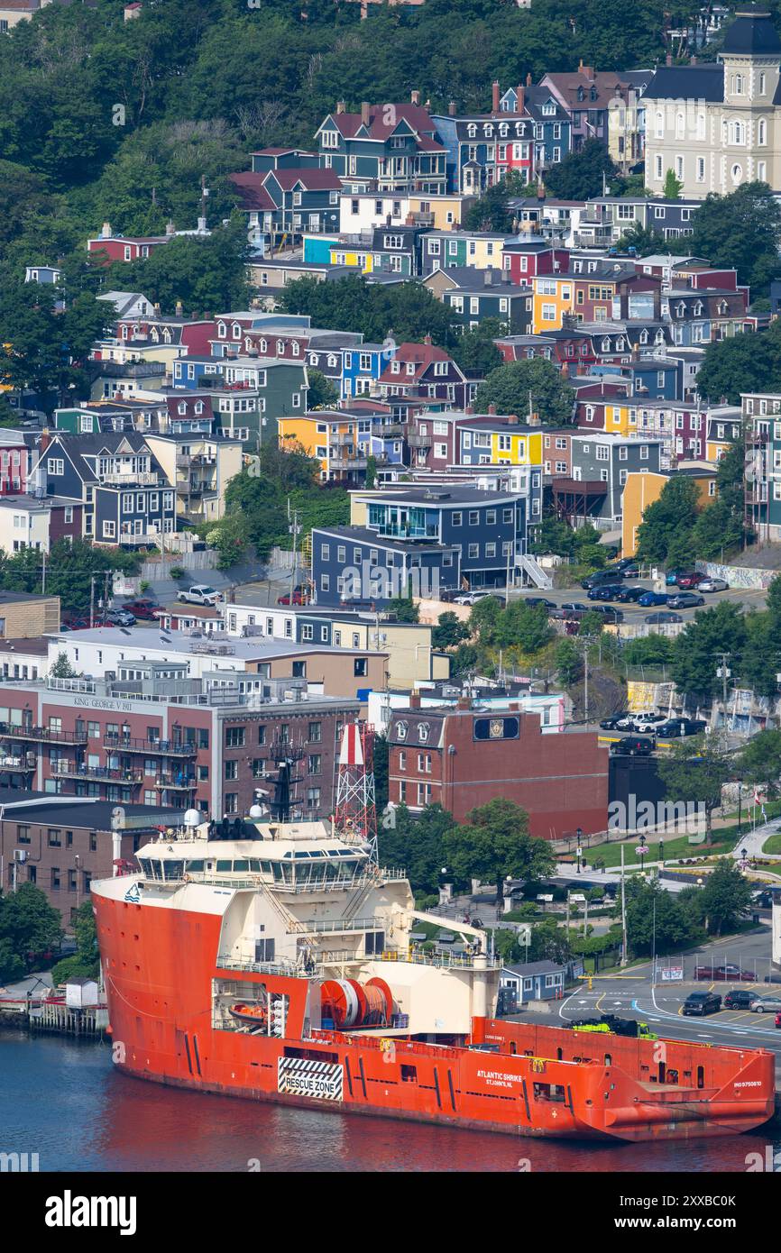 View of downtown St. John’s, colorful houses ijellybean houses ...